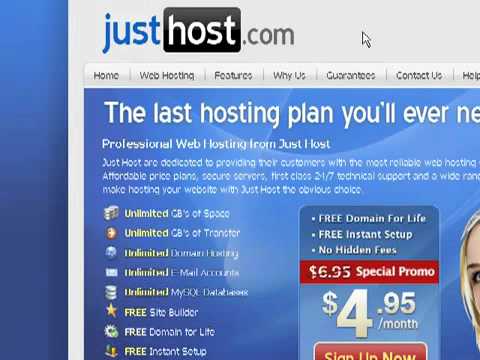 Video thumbnail for youtube video Just Host Web Hosting Review